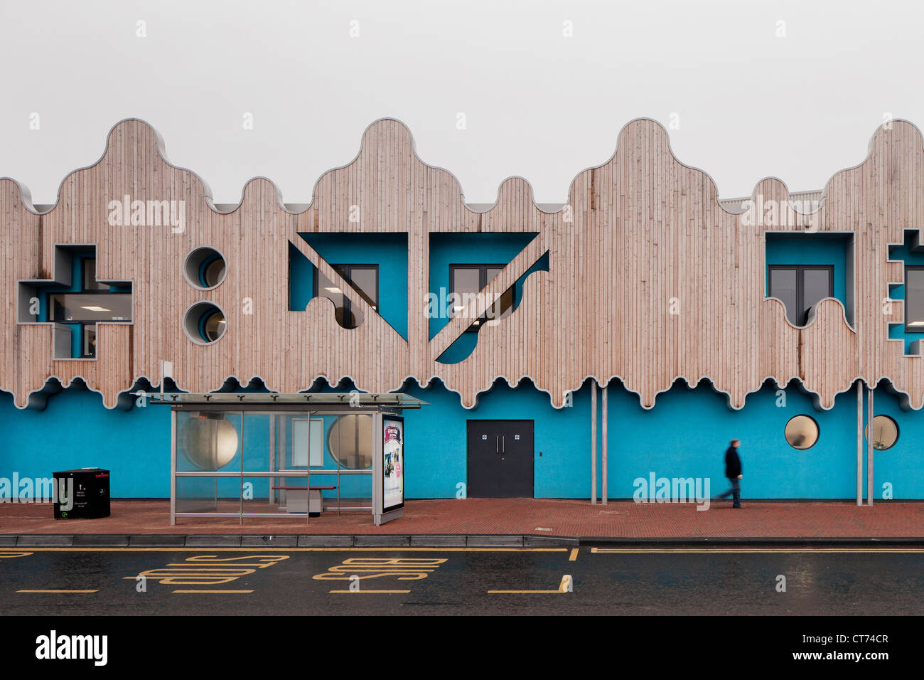 BBC Cardiff, Cardiff, United Kingdom. Architect: FAT, 2011. Facade ...