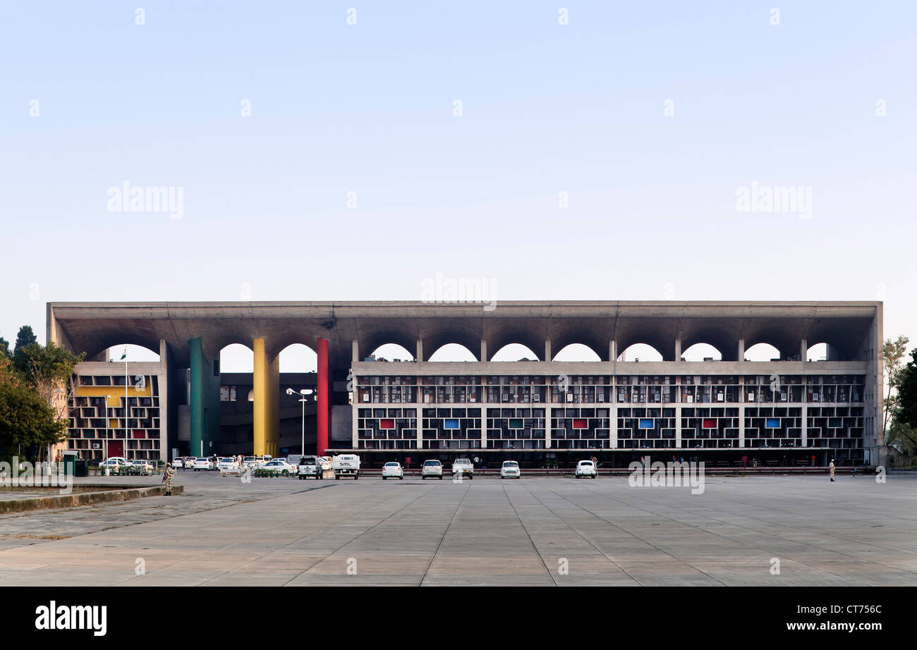 Capitol Complex, Chandigarh, India. Architect: Le Corbusier, 1957. High ...