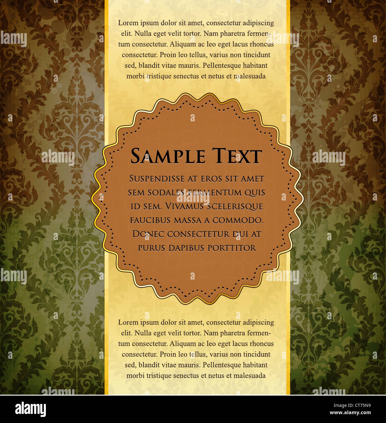 vintage label vector illustration Stock Photo - Alamy