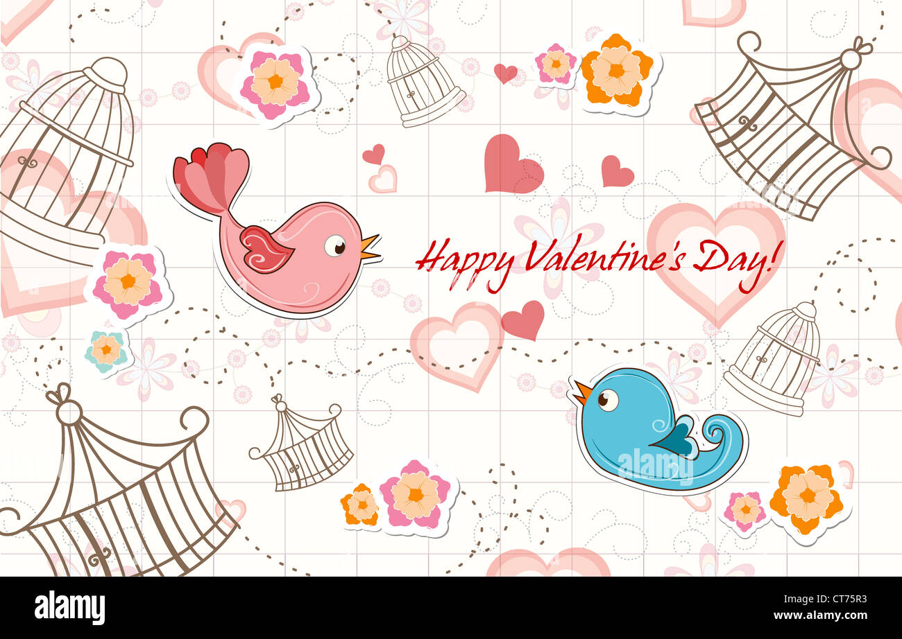 valentine's day vector background Stock Photo - Alamy