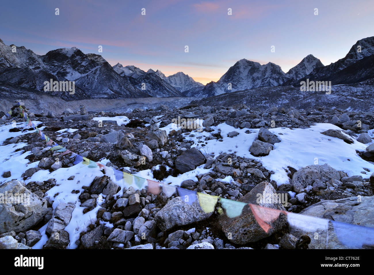 Nepal mountain landscape at sunset Stock Photo - Alamy