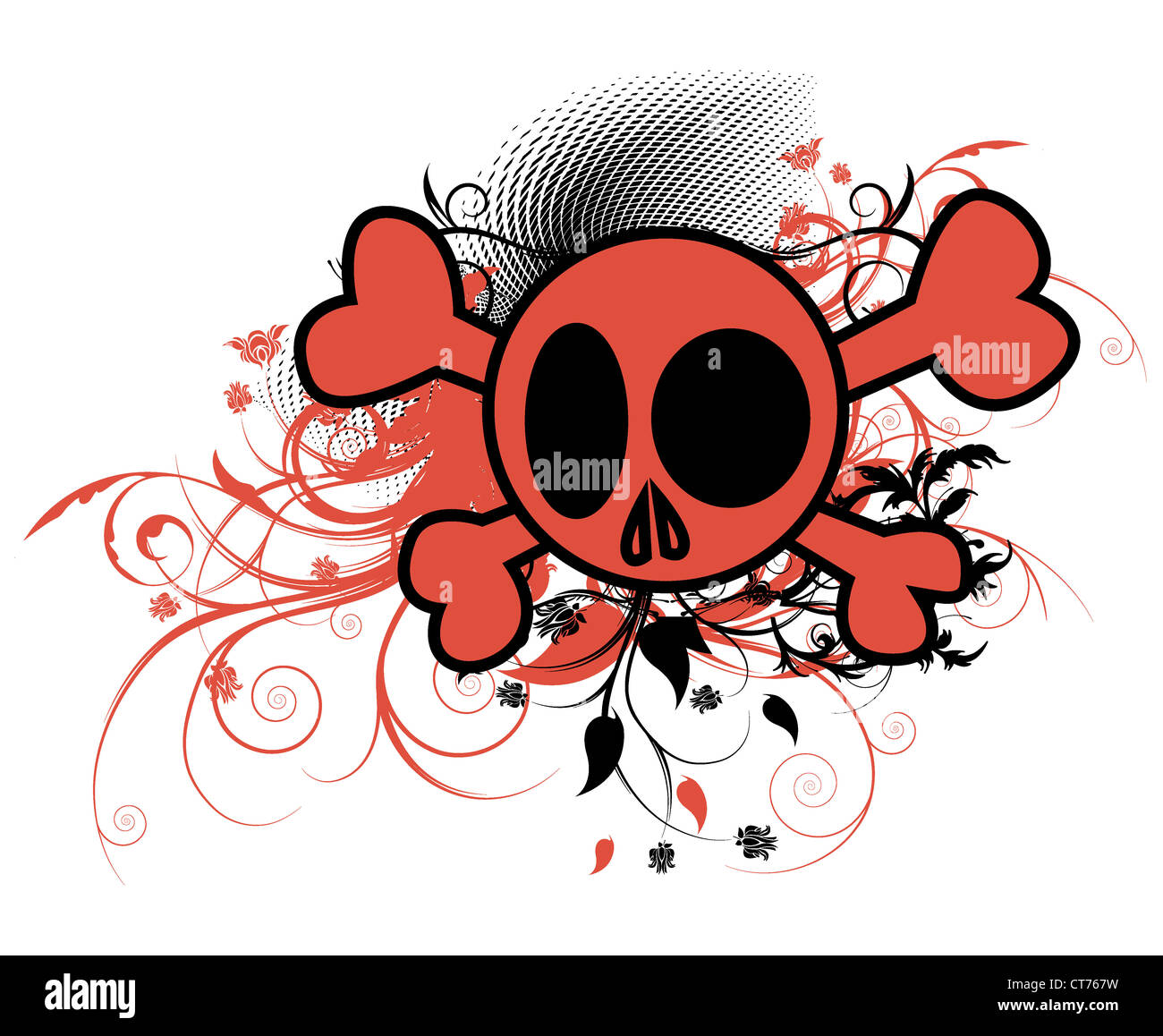 Emo floral frame hi-res stock photography and images - Alamy