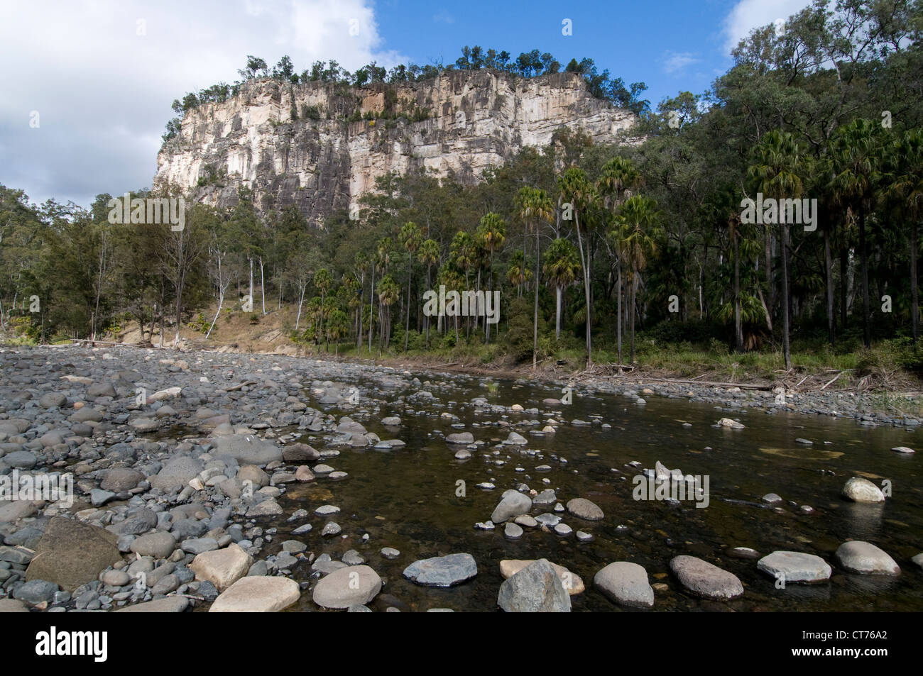 The Carnarvon Creek flows through the narrow gorge at Carnarvon Gorge ...
