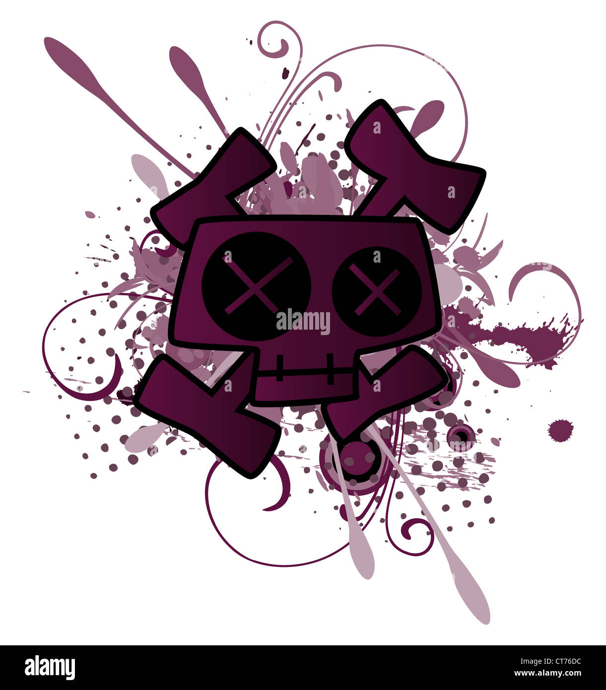 Emo floral frame hi-res stock photography and images - Alamy