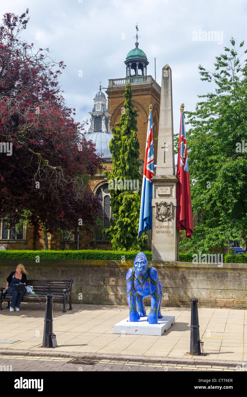 Northampton Town Centre War Memorial Stock Photo - Alamy