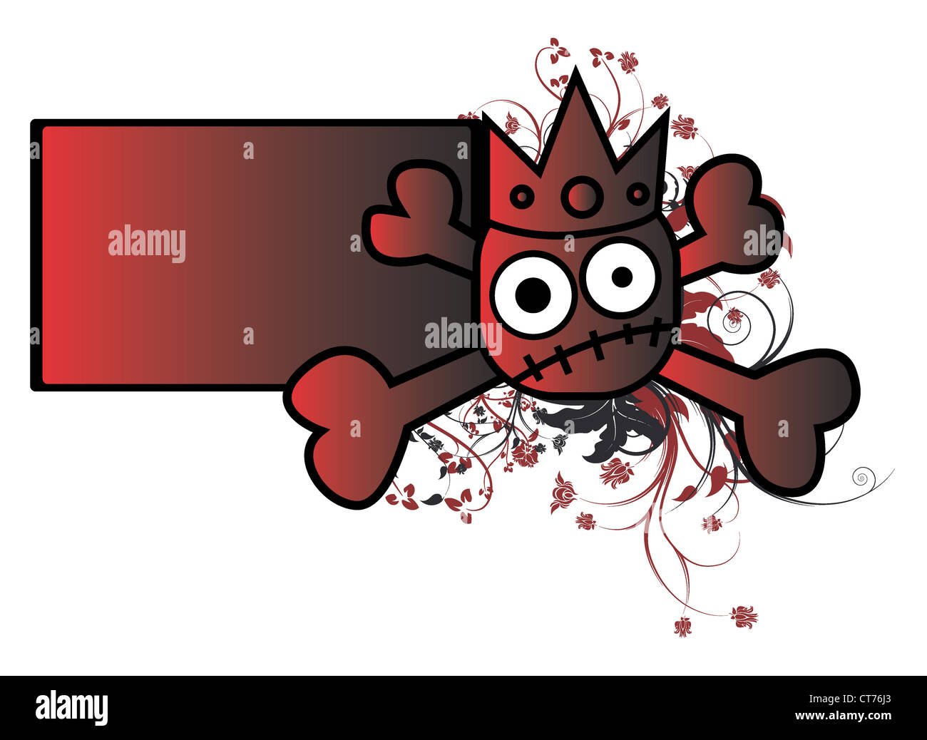 Emo floral frame hi-res stock photography and images - Alamy