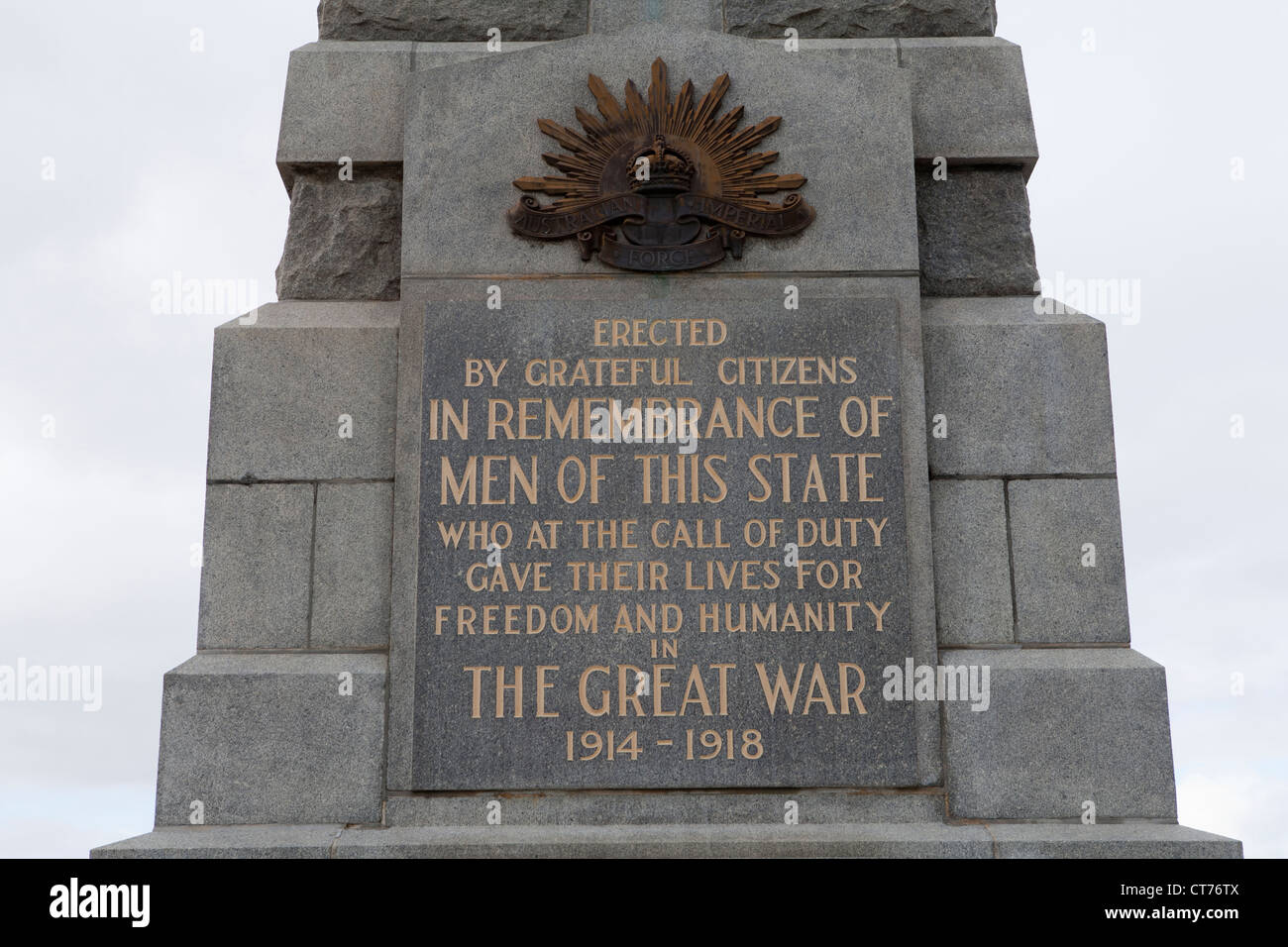 War remorial in Kings Park, Perth, Western Australia Stock Photo - Alamy