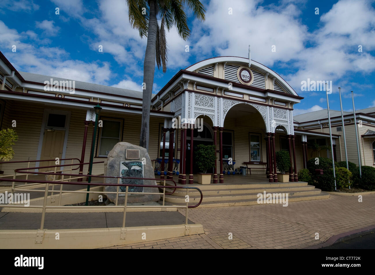 A wooden built railway station constructed in 1900 with its wonderful ...