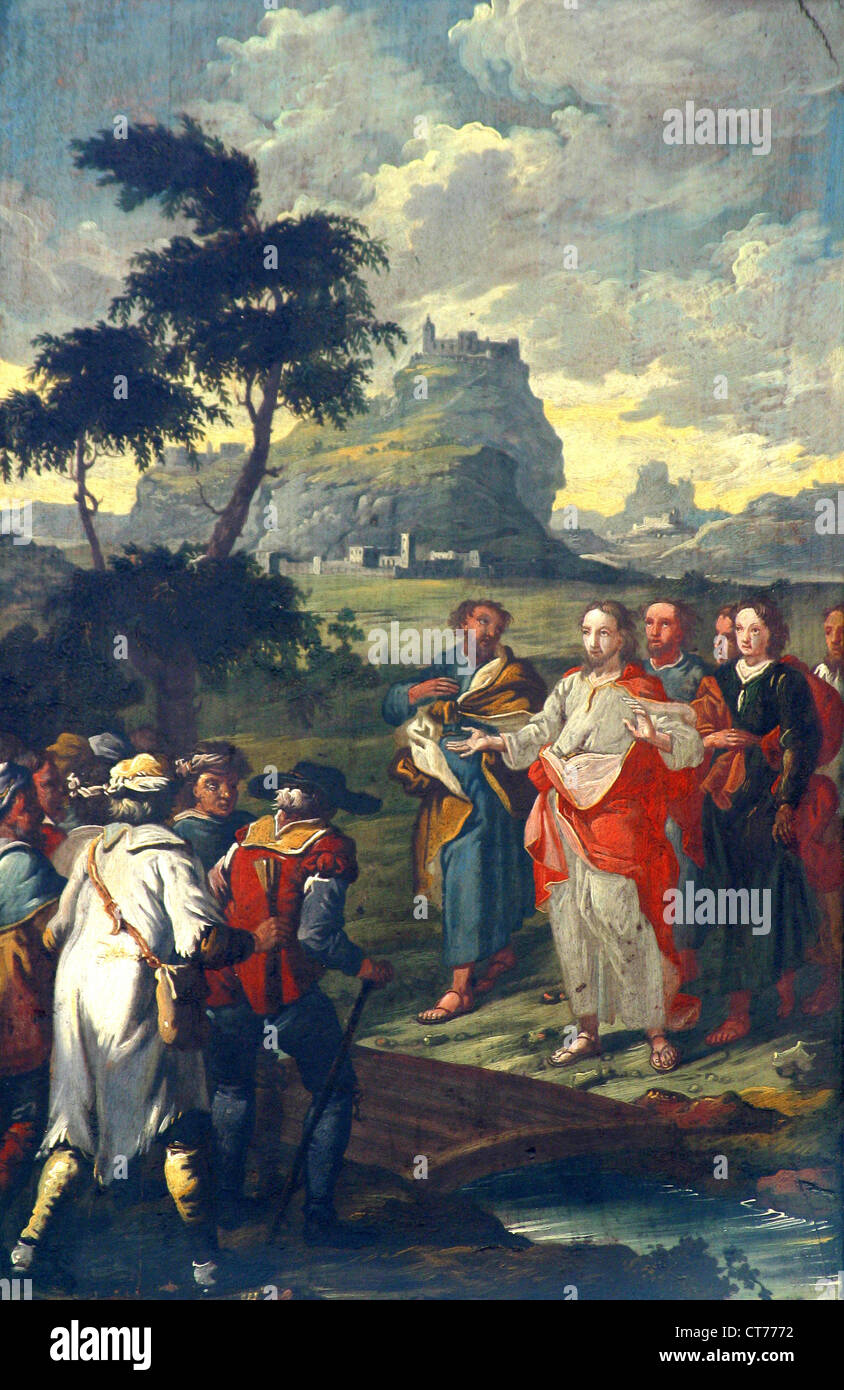 Miracles of Jesus: Healed ten lepers Stock Photo - Alamy