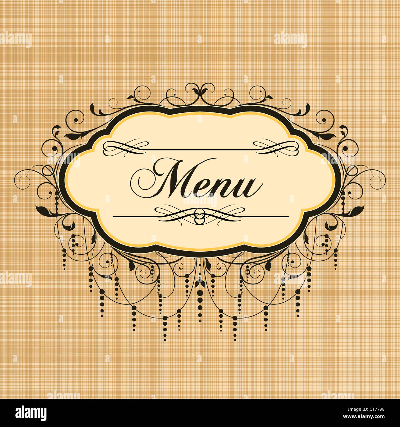 Vintage menu hi-res stock photography and images - Alamy