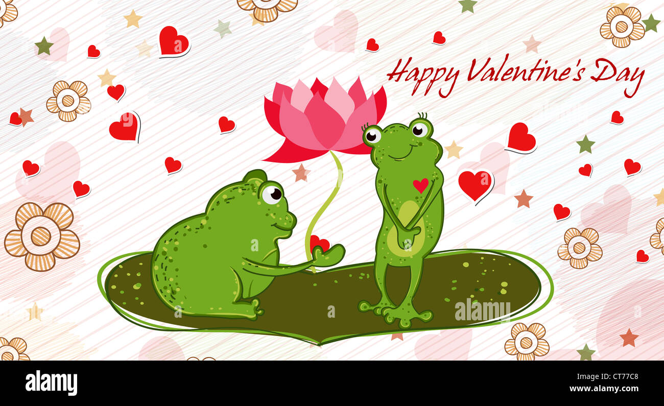 Frogs illustration hi-res stock photography and images - Alamy