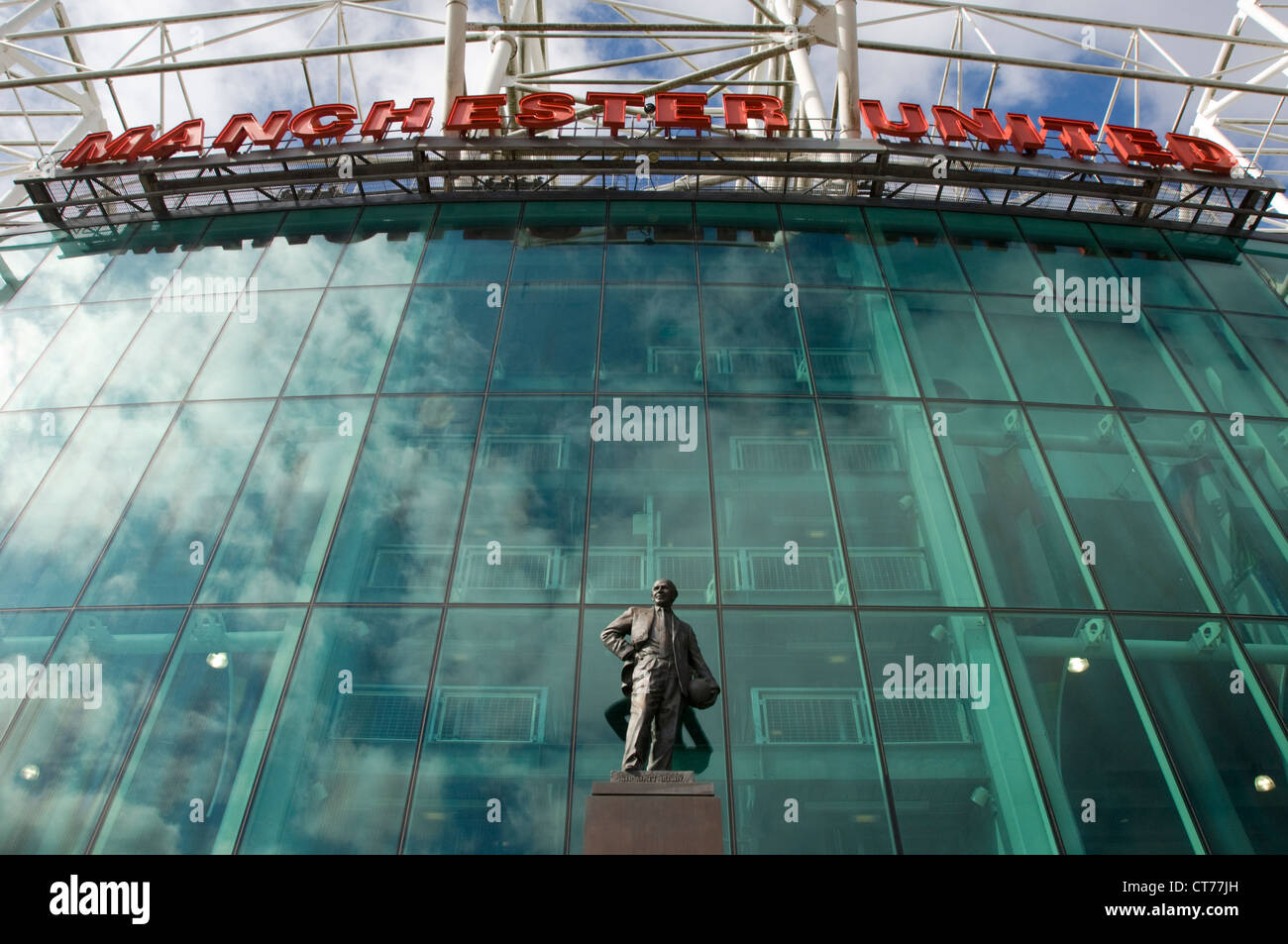 detail of Manchester United Football Club's stadium Old Trafford Stock ...