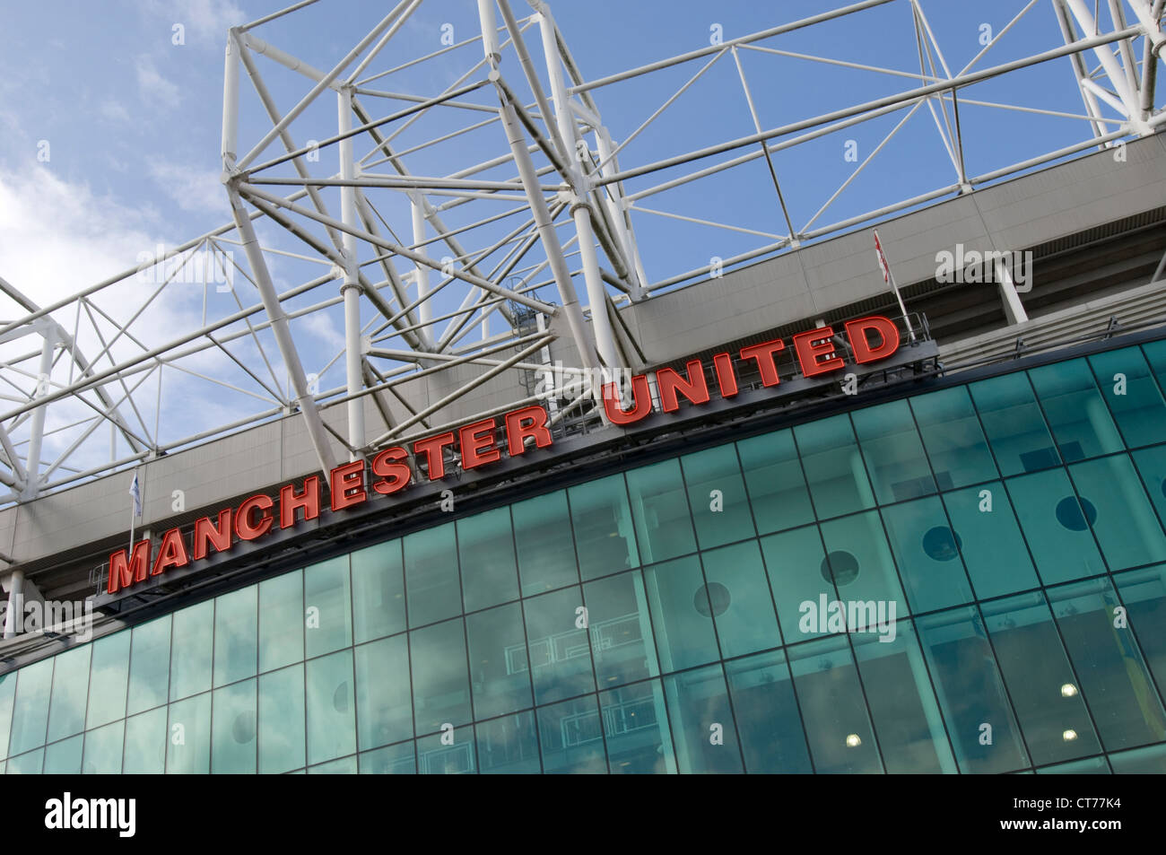 detail of Manchester United Football Club's stadium Old Trafford Stock ...