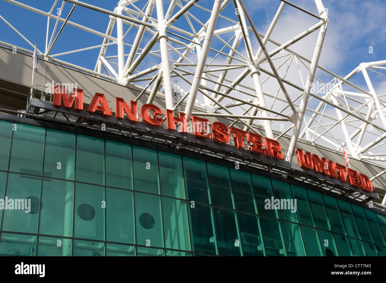 detail of Manchester United Football Club's stadium Old Trafford Stock ...