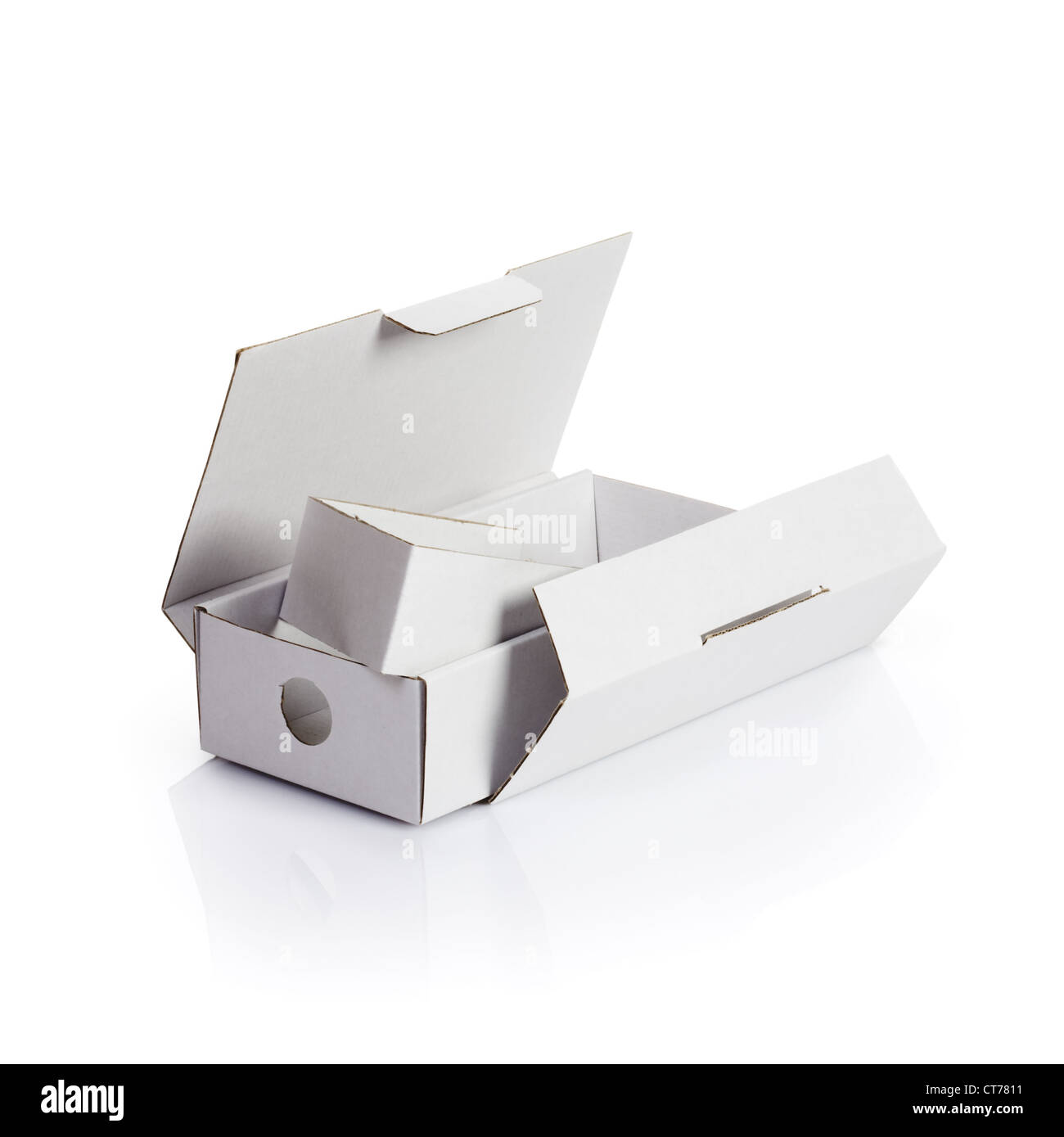 Unfolded box Cut Out Stock Images & Pictures - Alamy