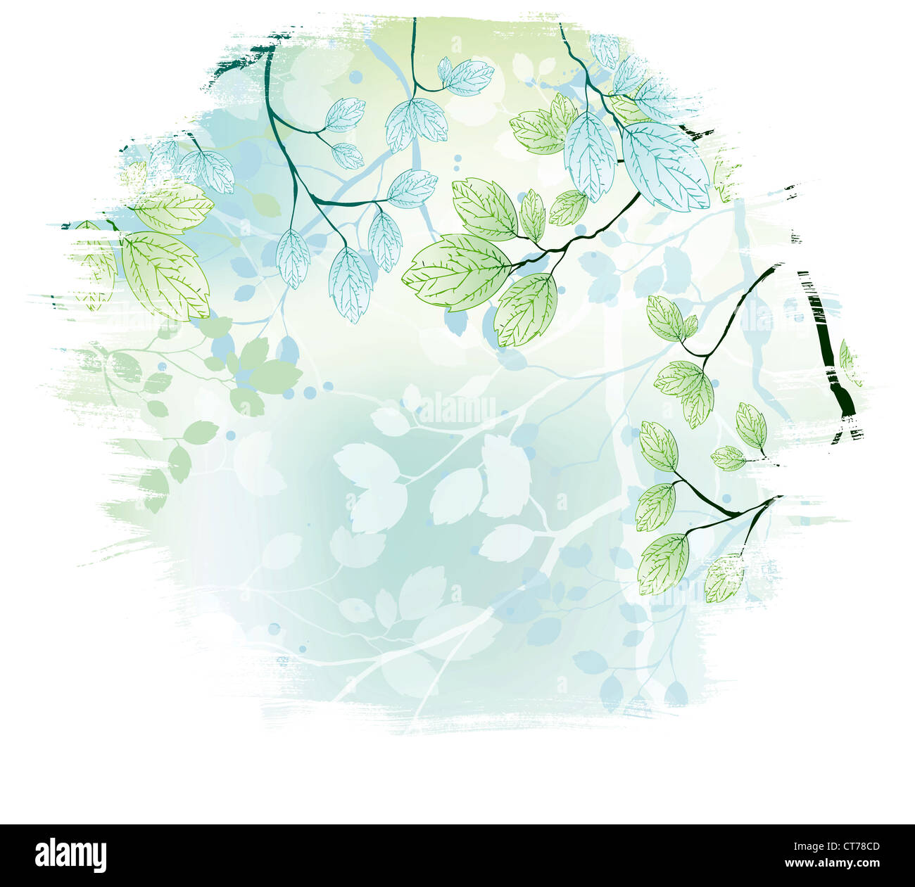 vector spring floral background Stock Photo - Alamy