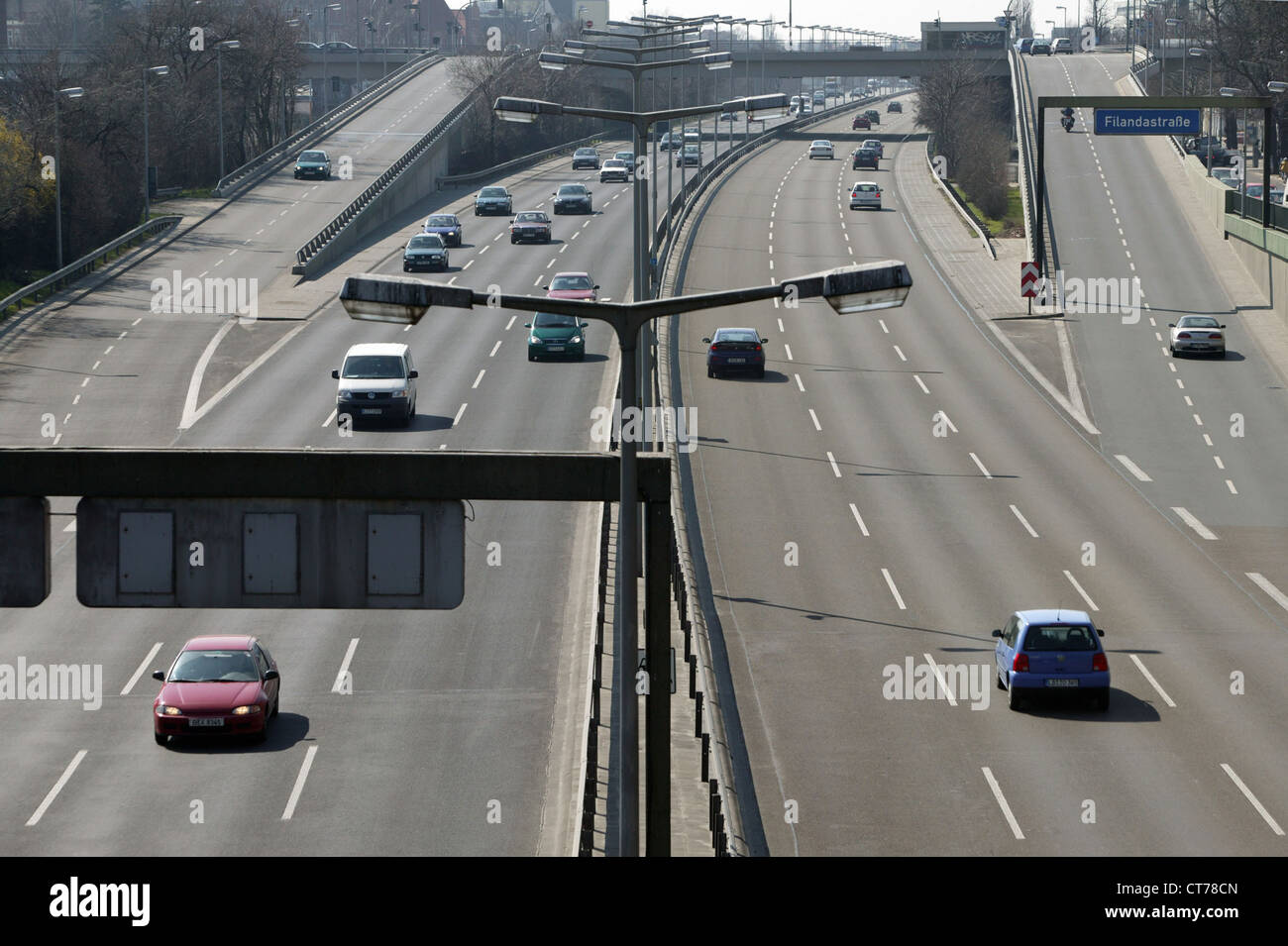 Entrance exit of highway hi-res stock photography and images - Alamy