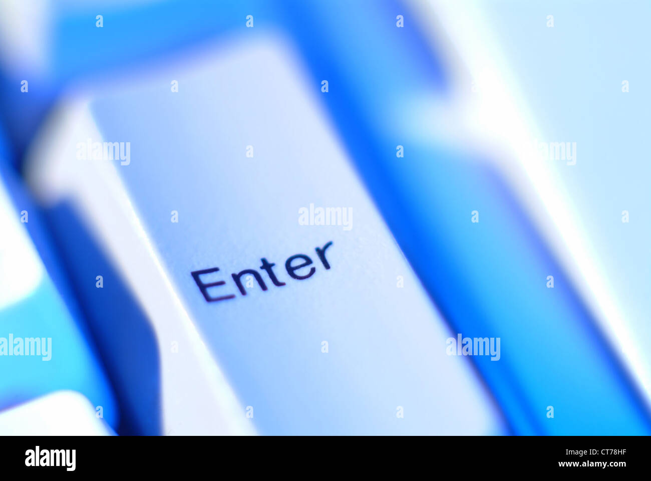 Enter key on a keyboard Stock Photo - Alamy