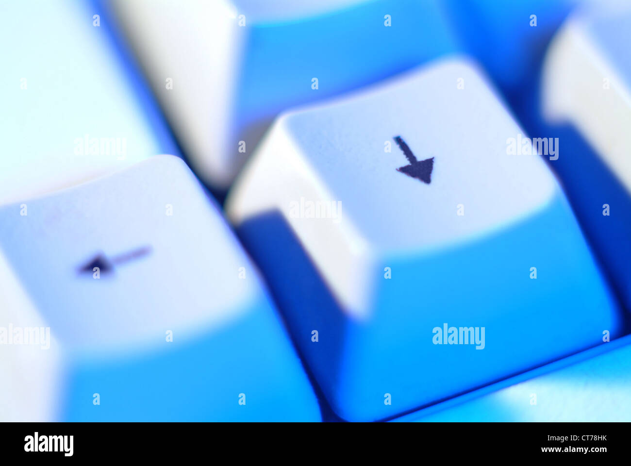 Arrow key on a keyboard Stock Photo - Alamy
