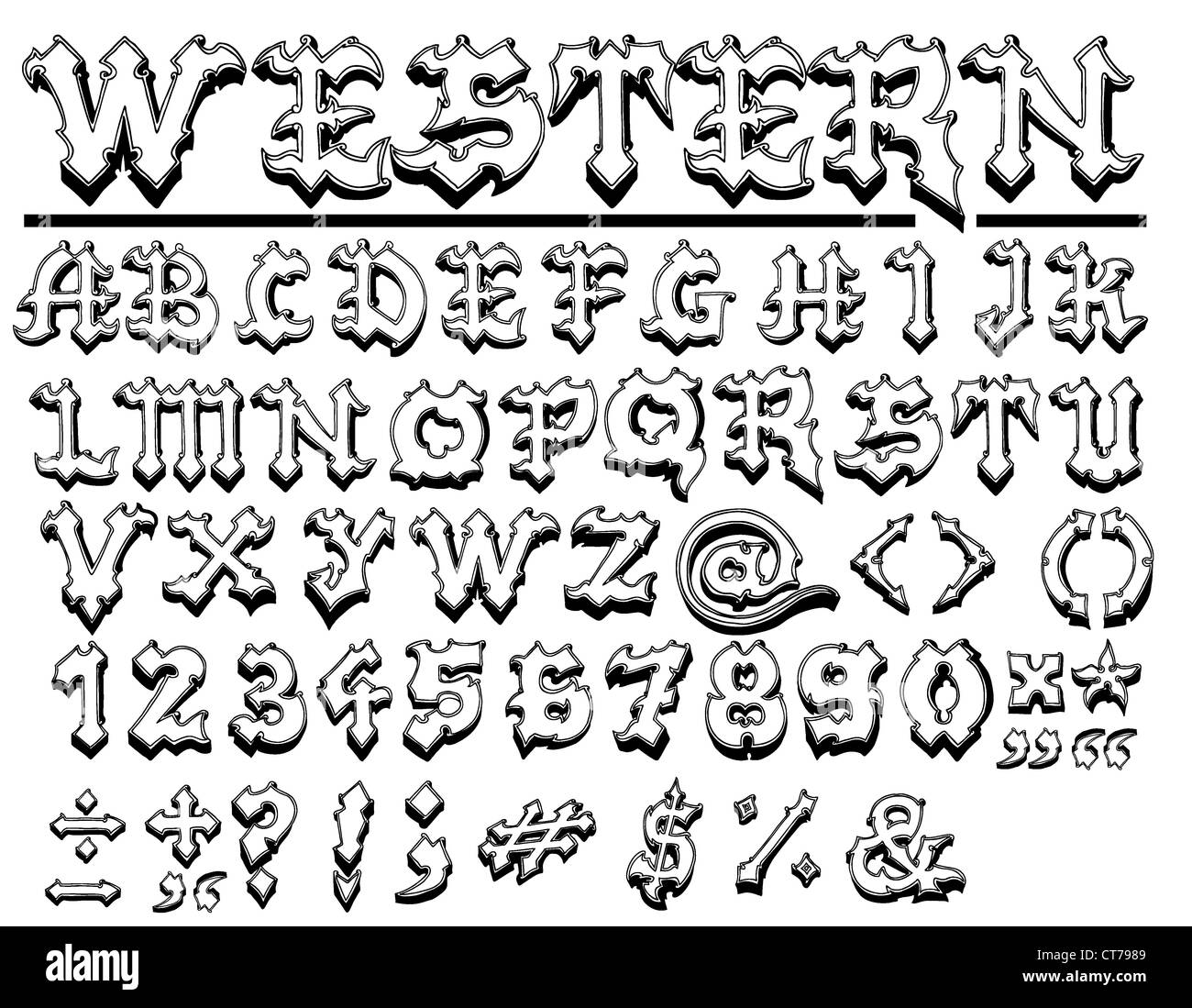 Complete font hi-res stock photography and images - Alamy