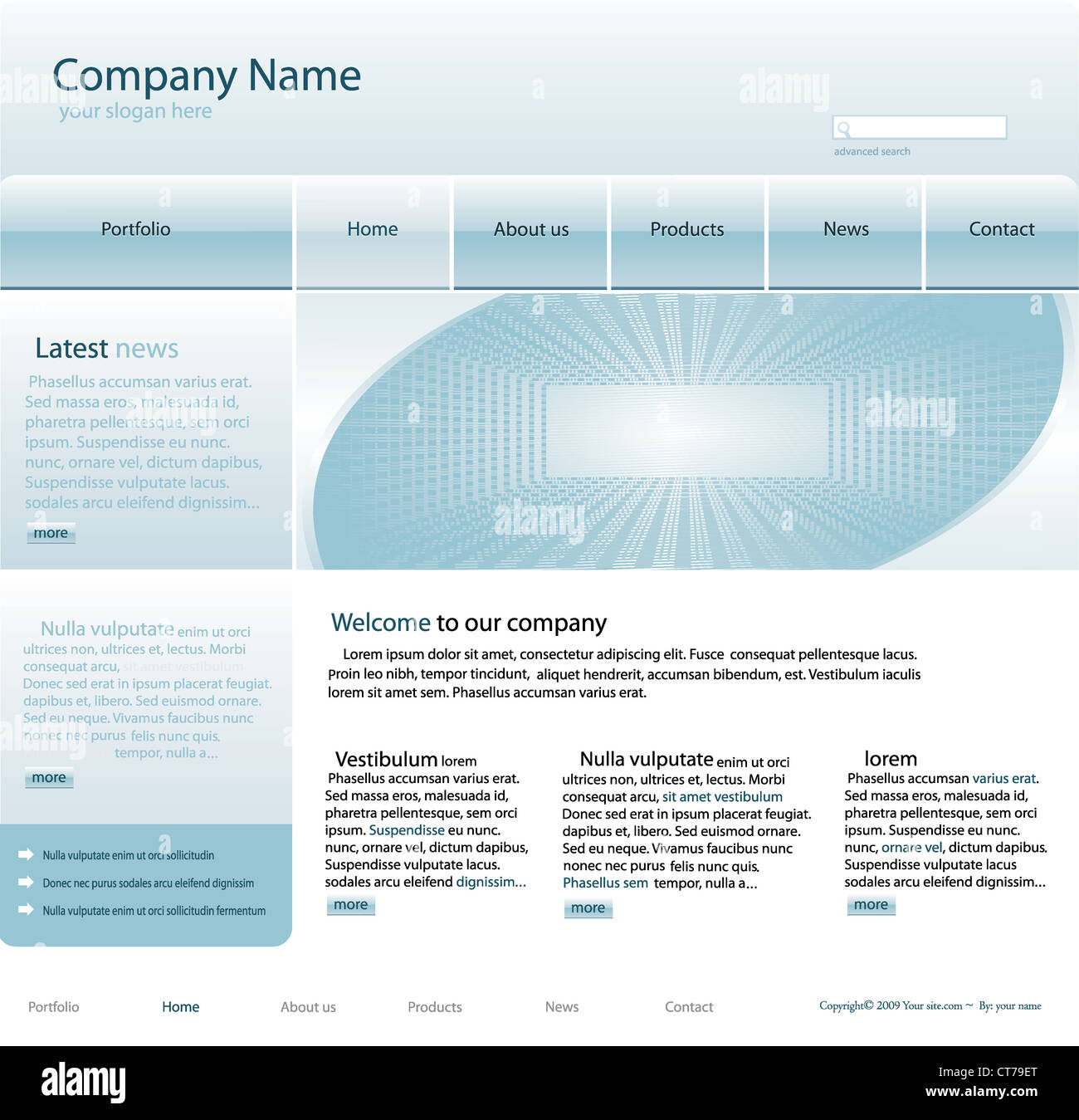 editable website template Stock Photo - Alamy