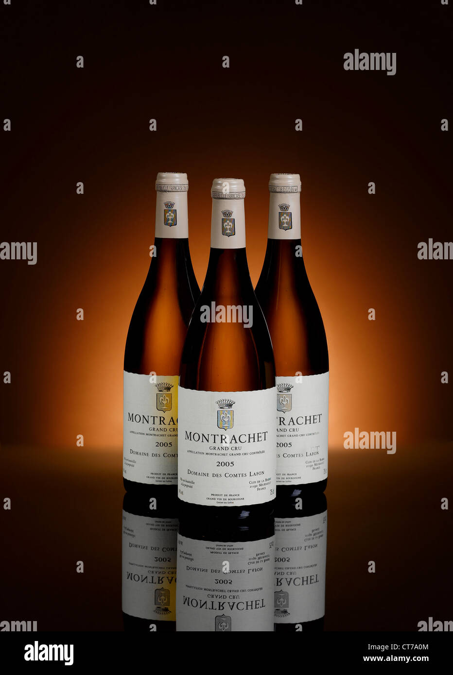 Photograph of 3 wine bottles Stock Photo - Alamy