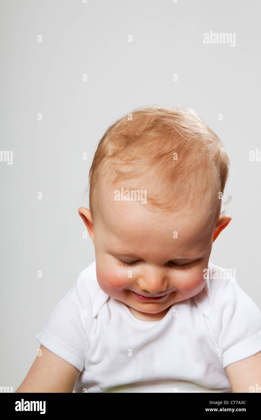 Baby boy, smiling Stock Photo - Alamy