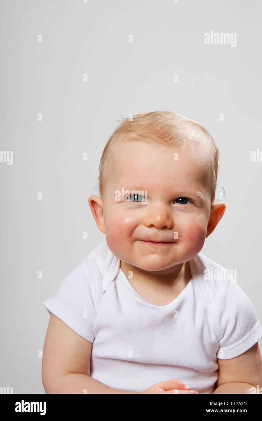 Baby boy, smiling Stock Photo - Alamy