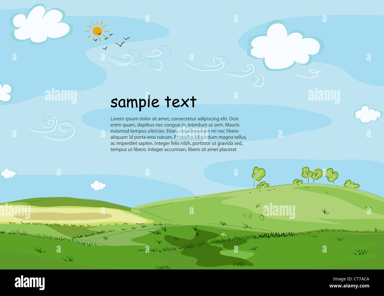 cartoon background vector illustration Stock Photo - Alamy