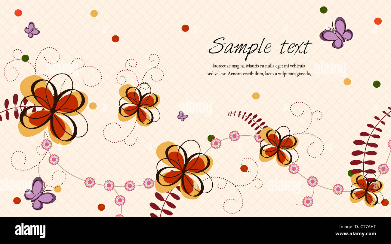 vector spring floral background Stock Photo - Alamy