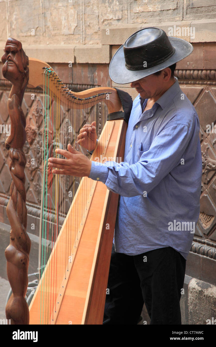 Harp player hi-res stock photography and images - Alamy