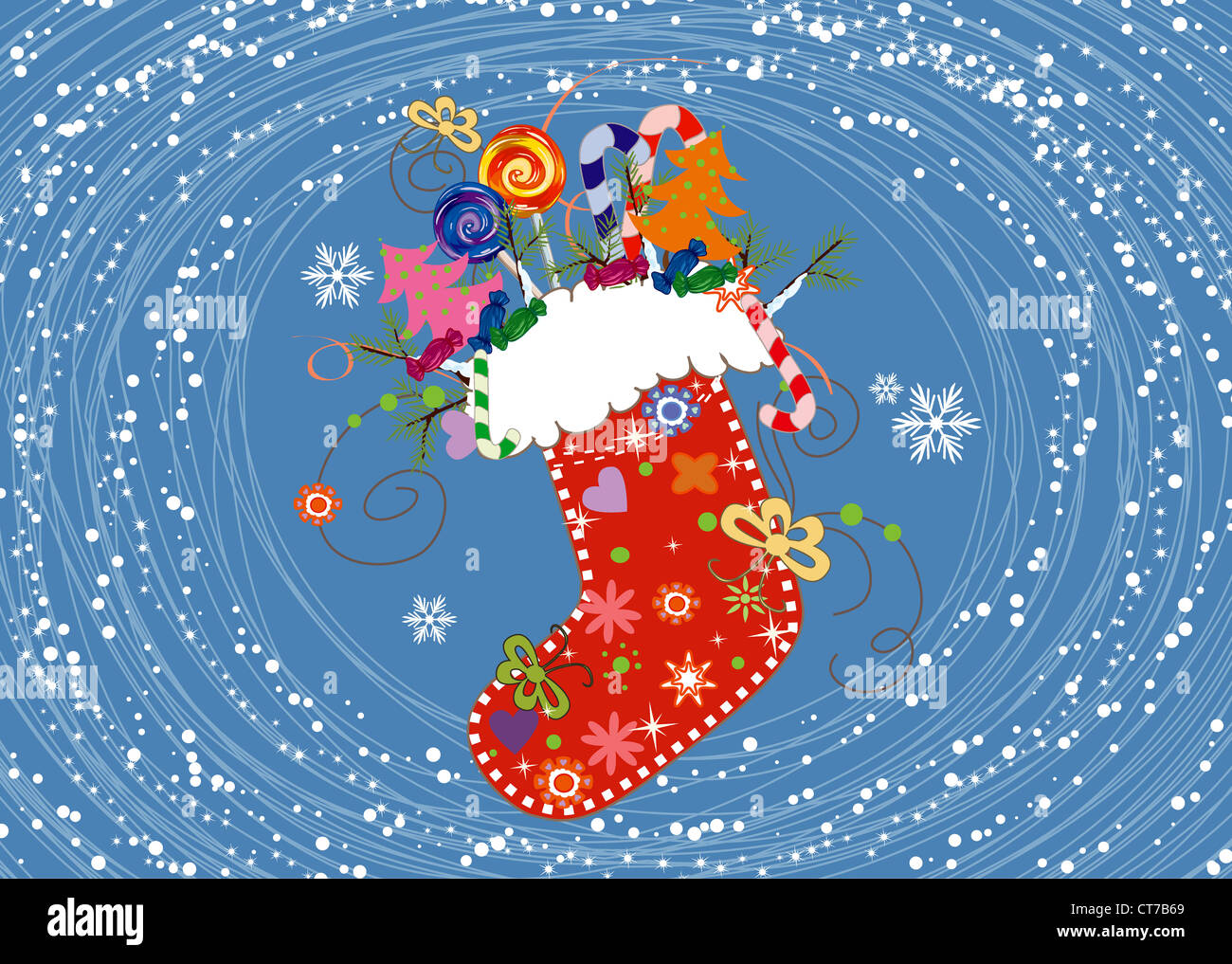 winter background vector illustration Stock Photo - Alamy