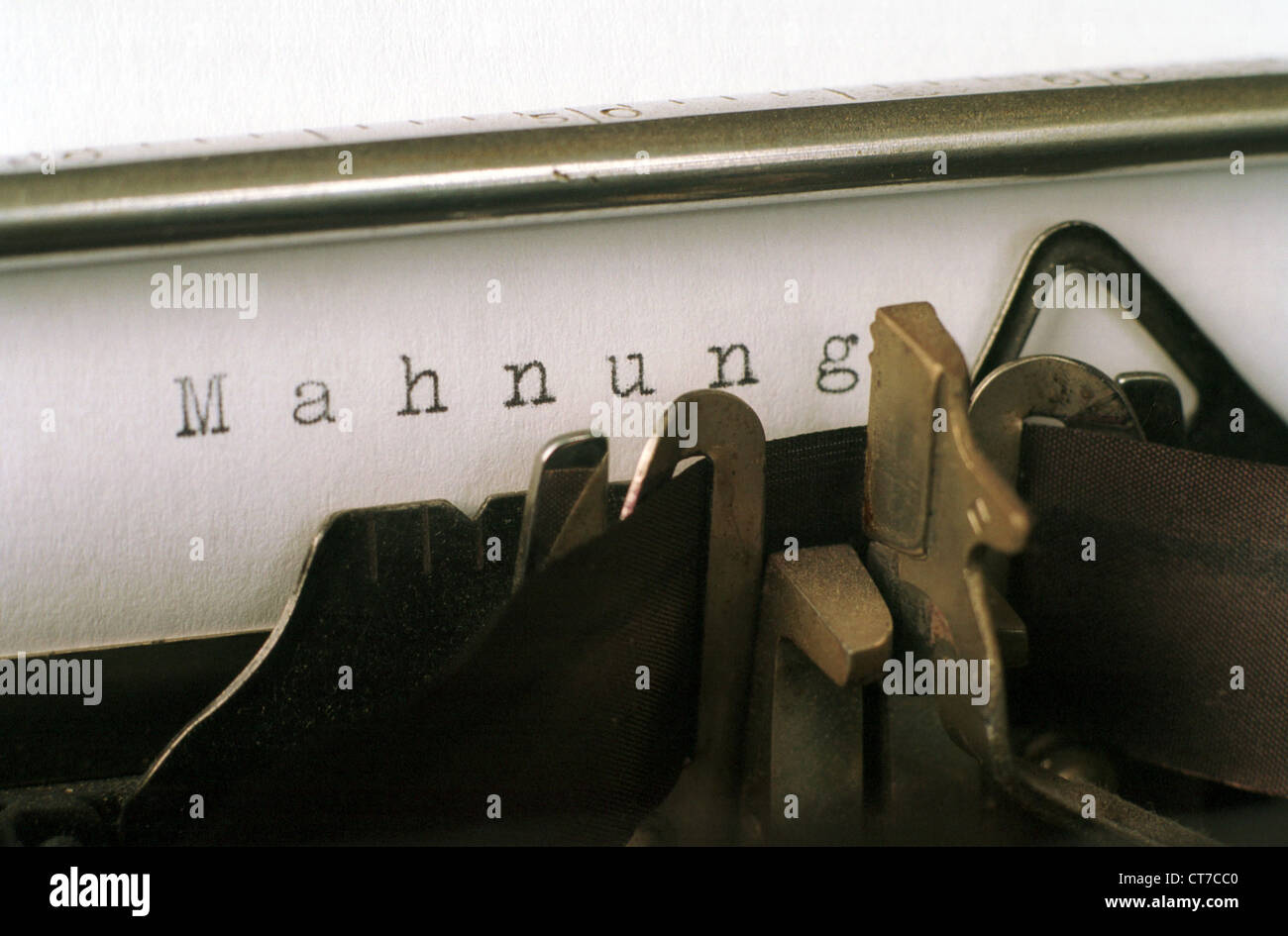 The word warning symbol Stock Photo - Alamy