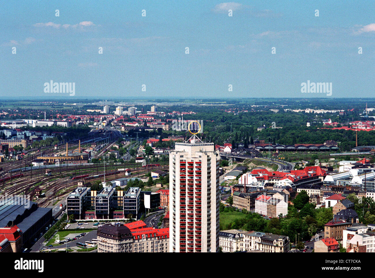 Survey by the Leipzig Conservatory Tower Stock Photo - Alamy