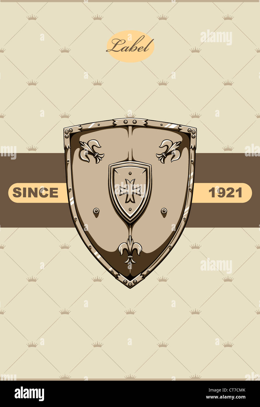 vintage label vector illustration Stock Photo - Alamy