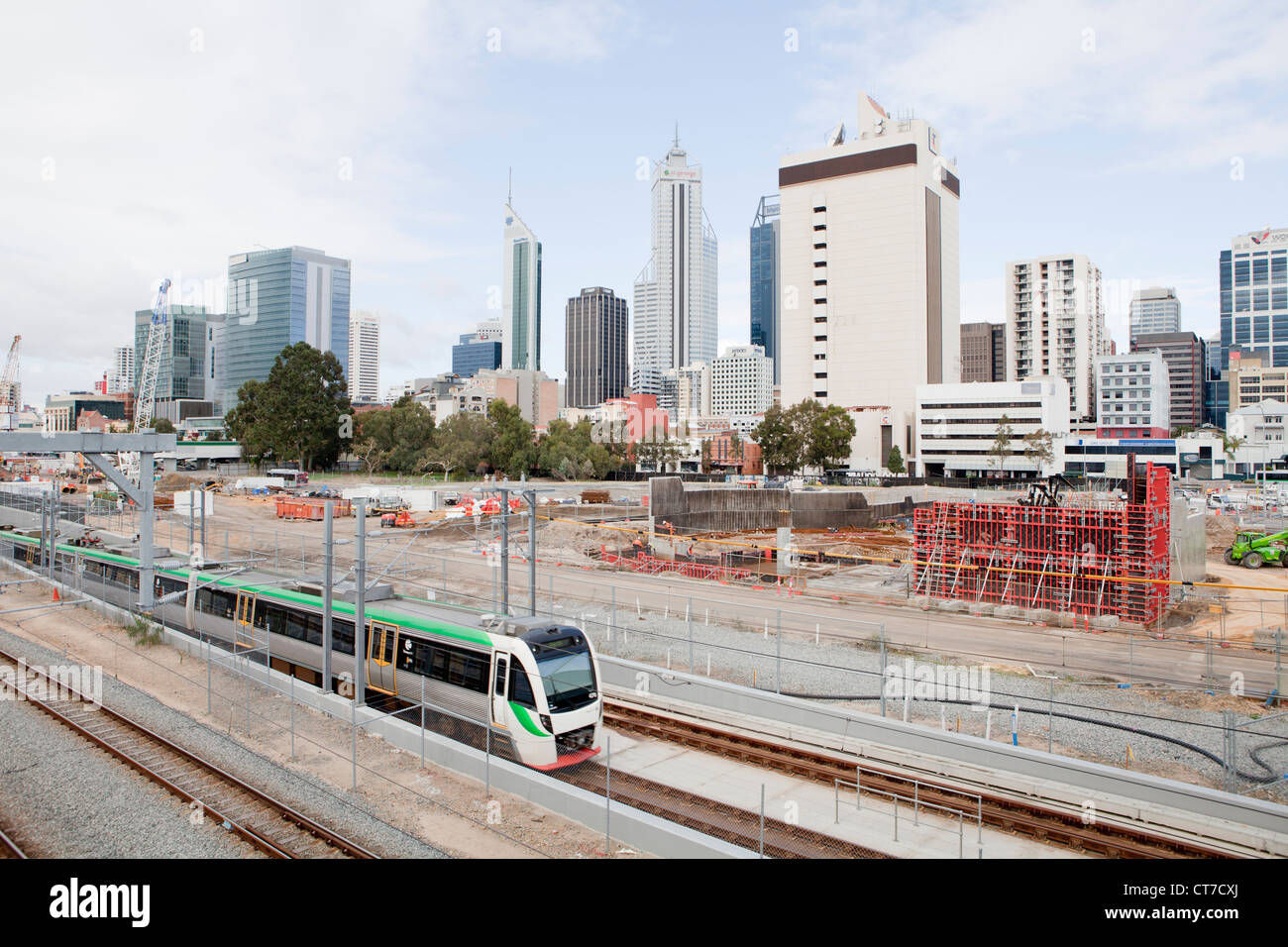 Perth city development and construction Stock Photo - Alamy