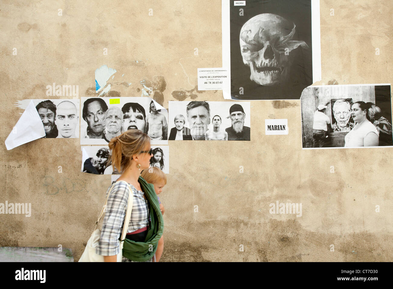 Street in Arles, during the International Photography Festival, Les ...