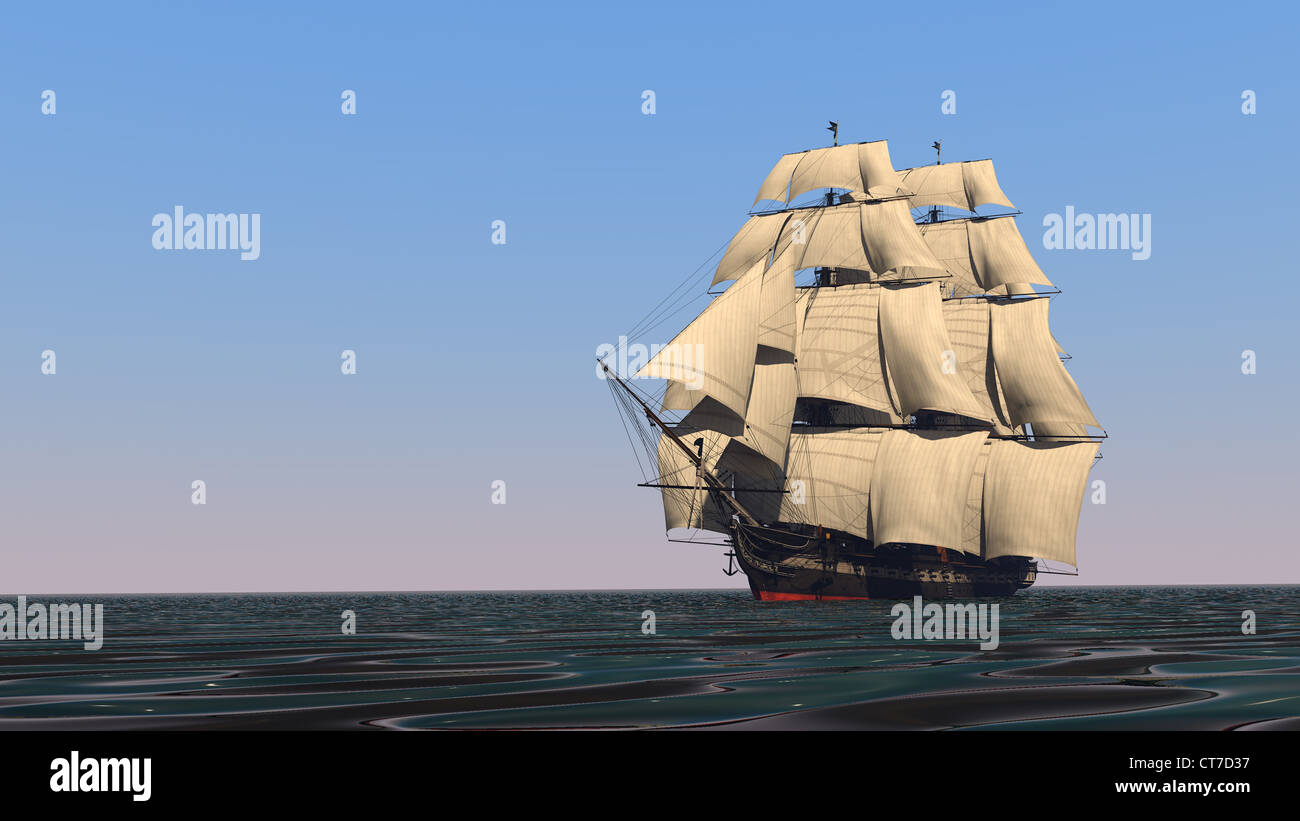 ship in the ocean Stock Photo - Alamy