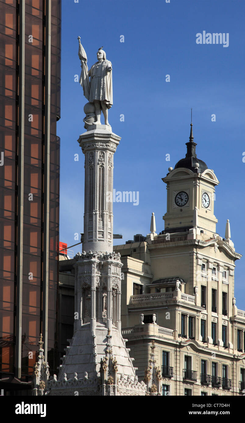 Monument to colon madrid hi-res stock photography and images - Alamy