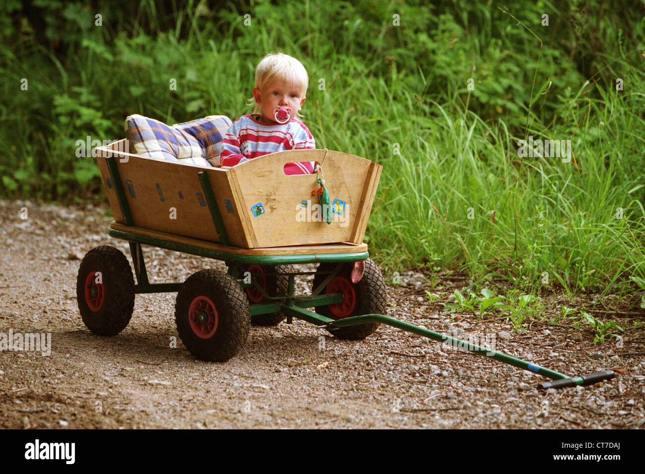 Boy girl wagon hi-res stock photography and images - Alamy