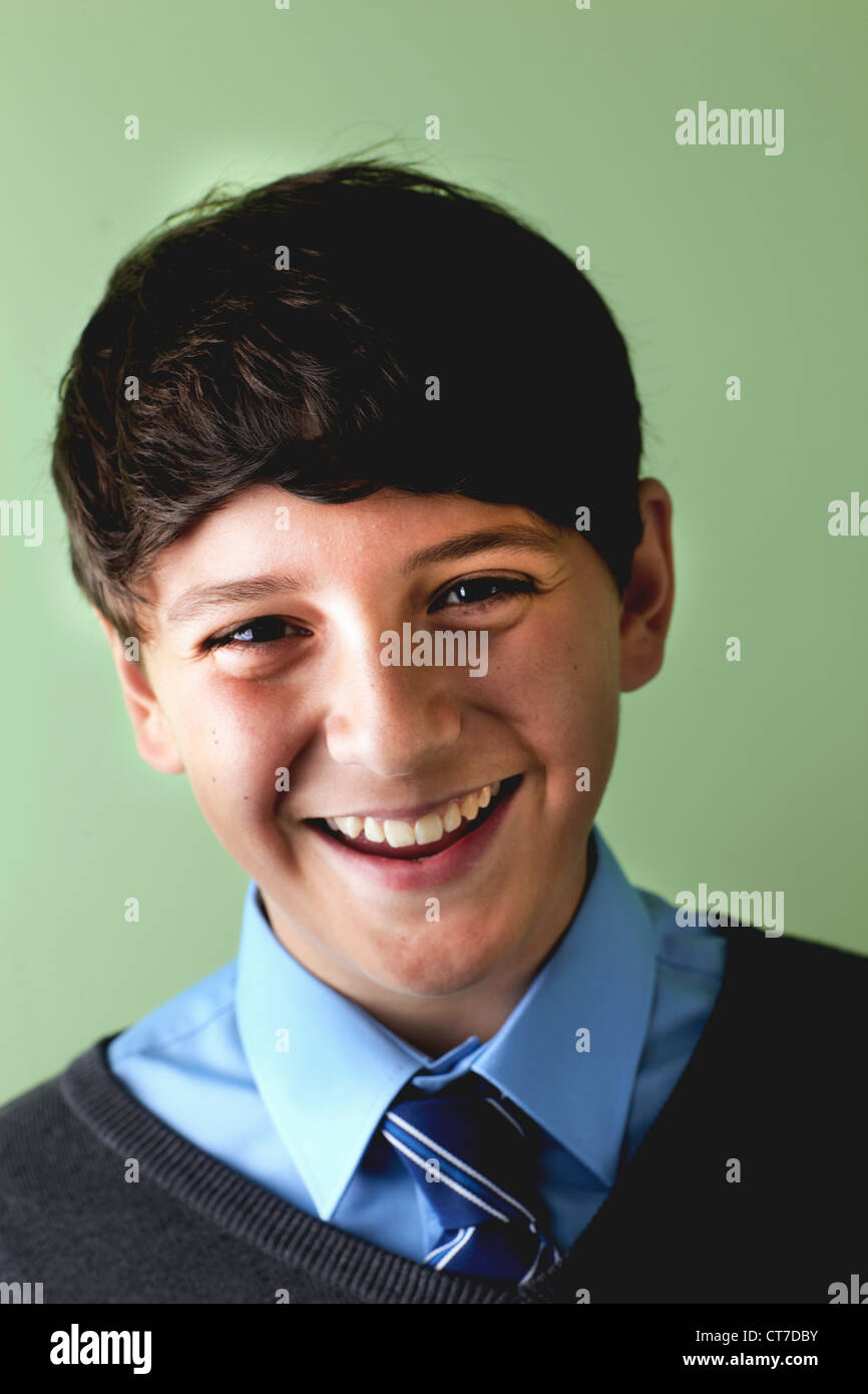 Schoolboy smiling, portrait Stock Photo - Alamy