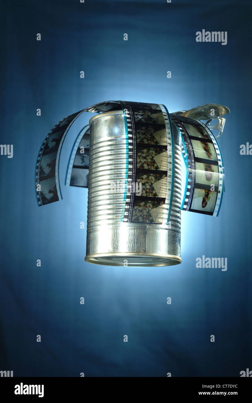 Positive slide in a can Stock Photo - Alamy