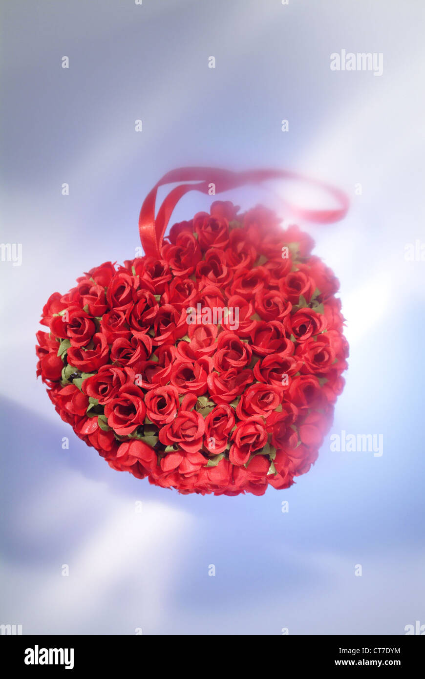 A bouquet of artificial roses in heart shape Stock Photo - Alamy