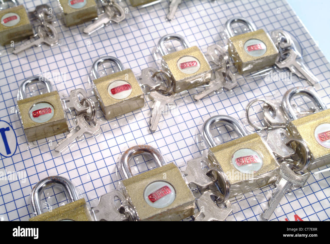 Locks with keys from China Stock Photo - Alamy