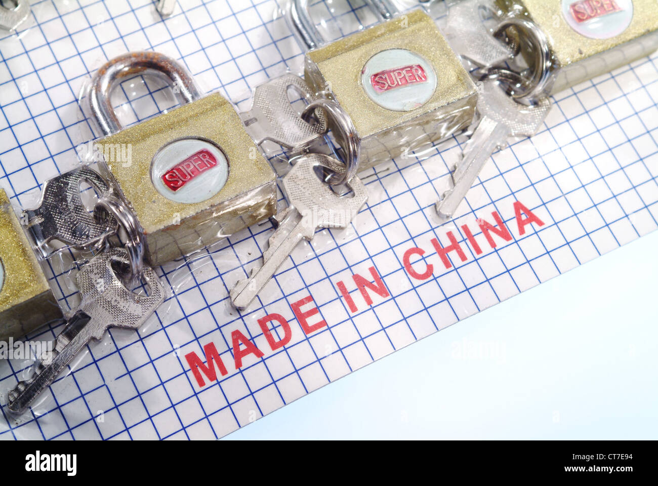 Locks with keys from China Stock Photo - Alamy