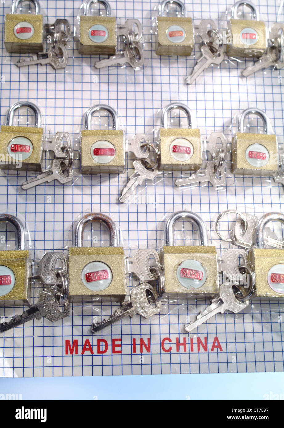 Locks with keys from China Stock Photo - Alamy