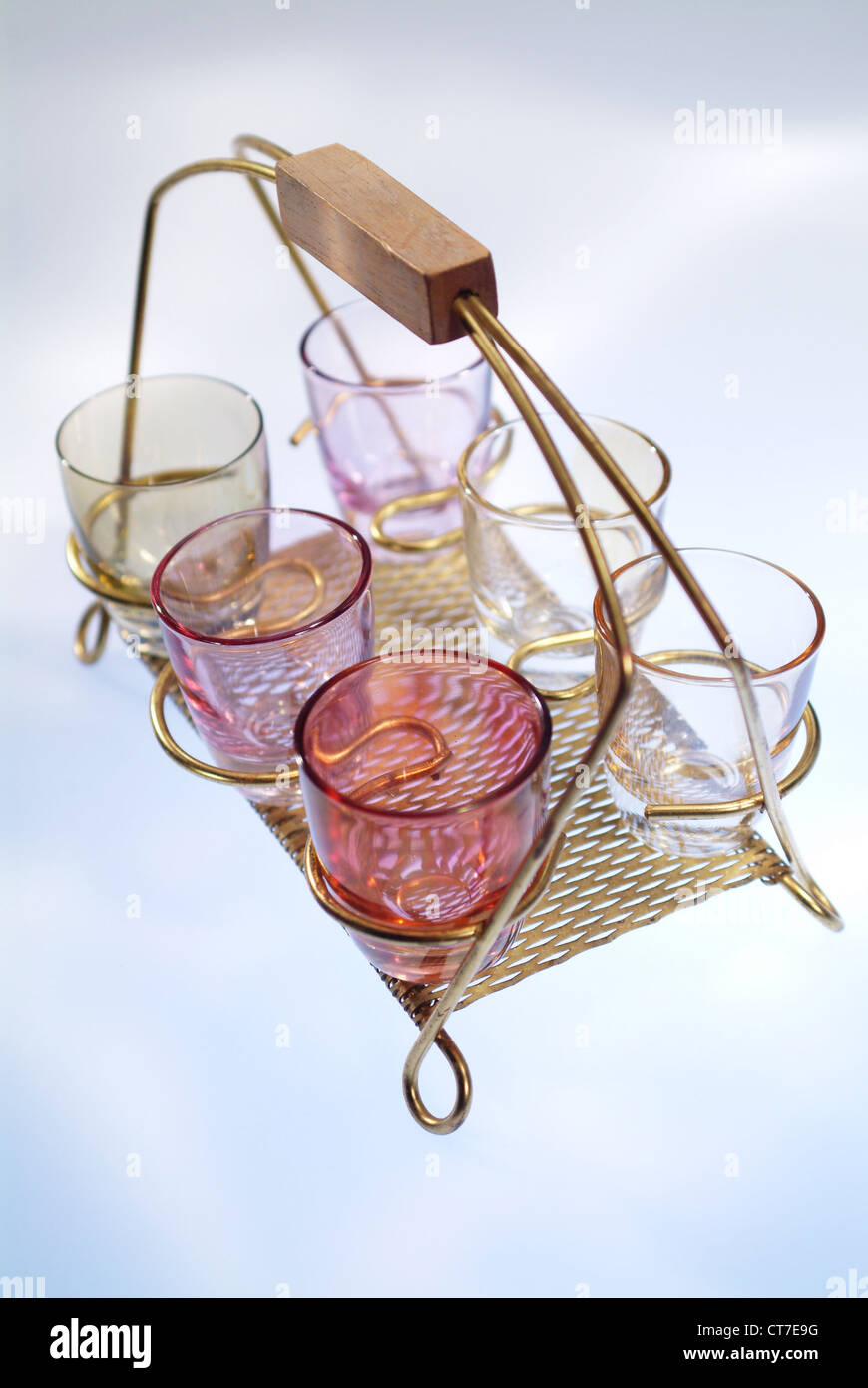 A set of tea glasses Stock Photo - Alamy