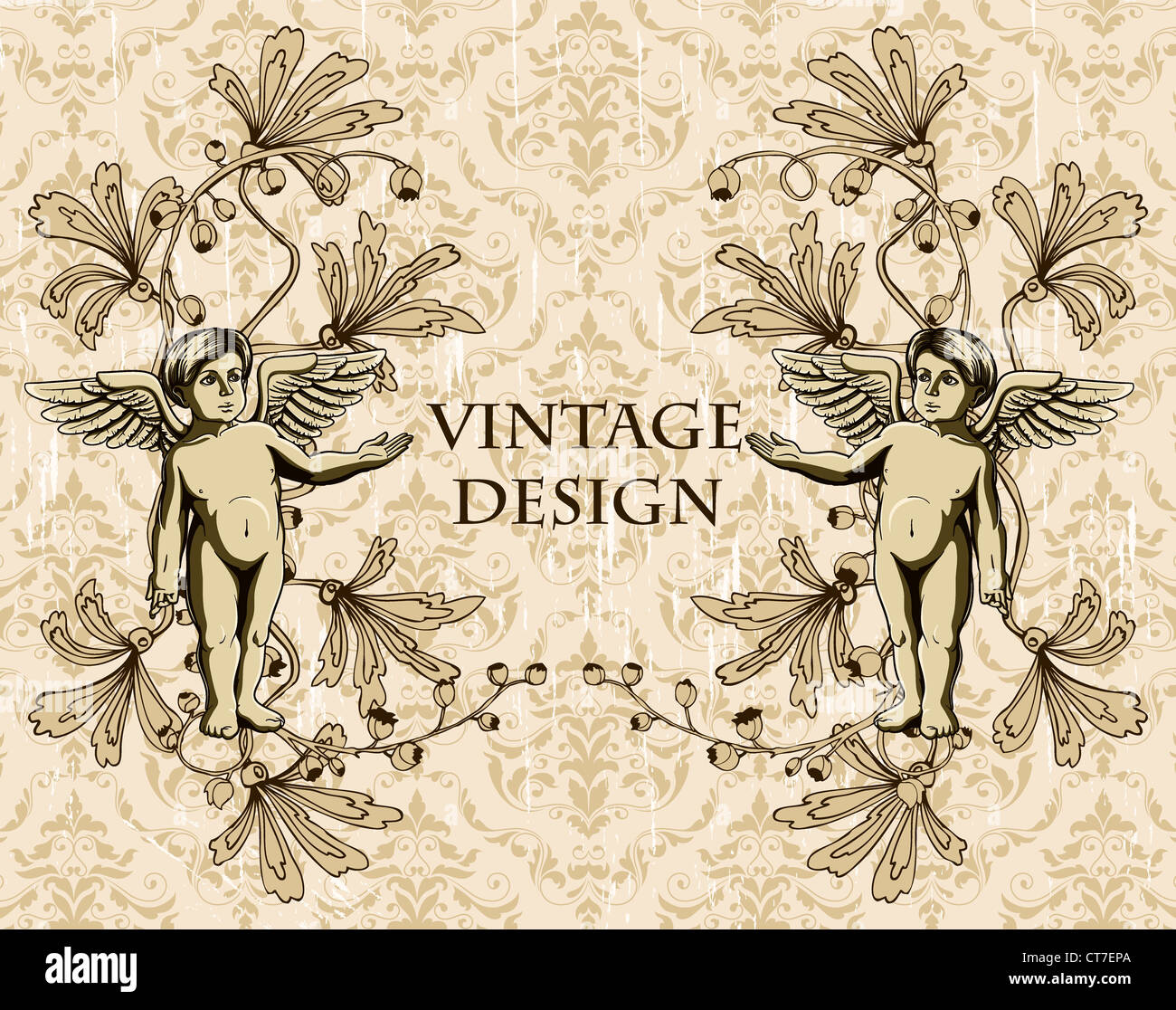 vintage background vector illustration Stock Photo - Alamy