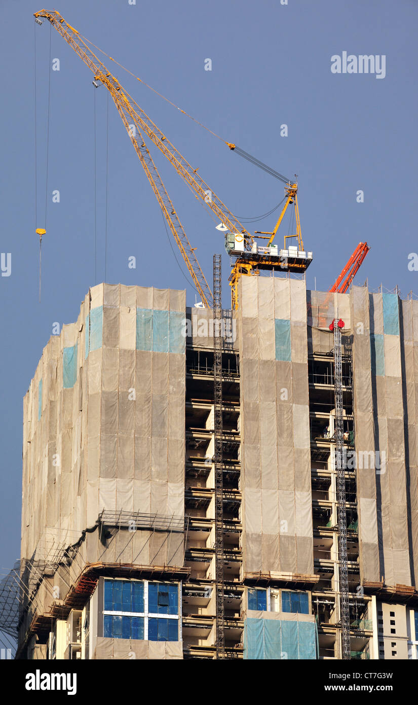 High rise building under construction in Kuala Lumpur, Malaysia Stock ...