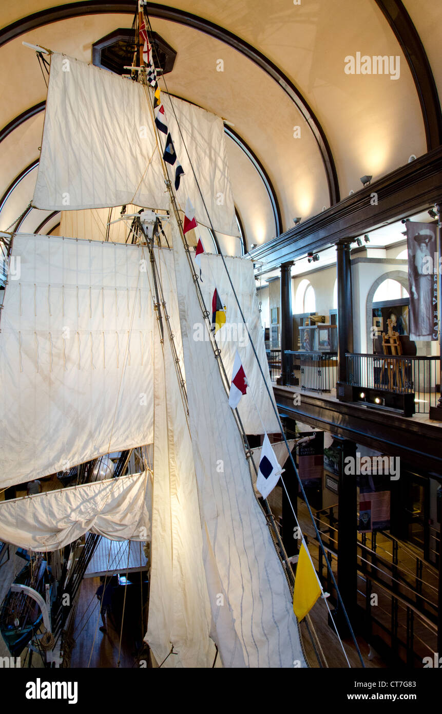 Massachusetts, New Bedford. New Bedford Whaling Museum, 89-foot half ...